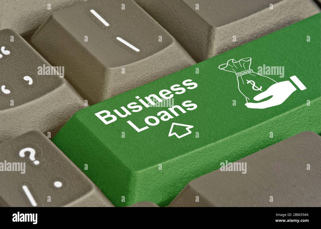 Hot key for business loans Stock Photo - Alamy