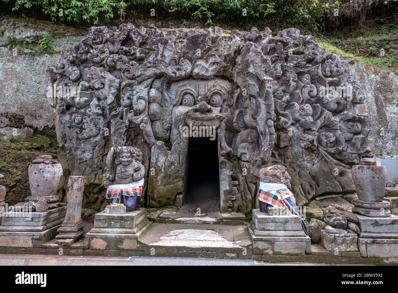 Goa Gajah Temple and Elephant Cave Stock Photo - Alamy