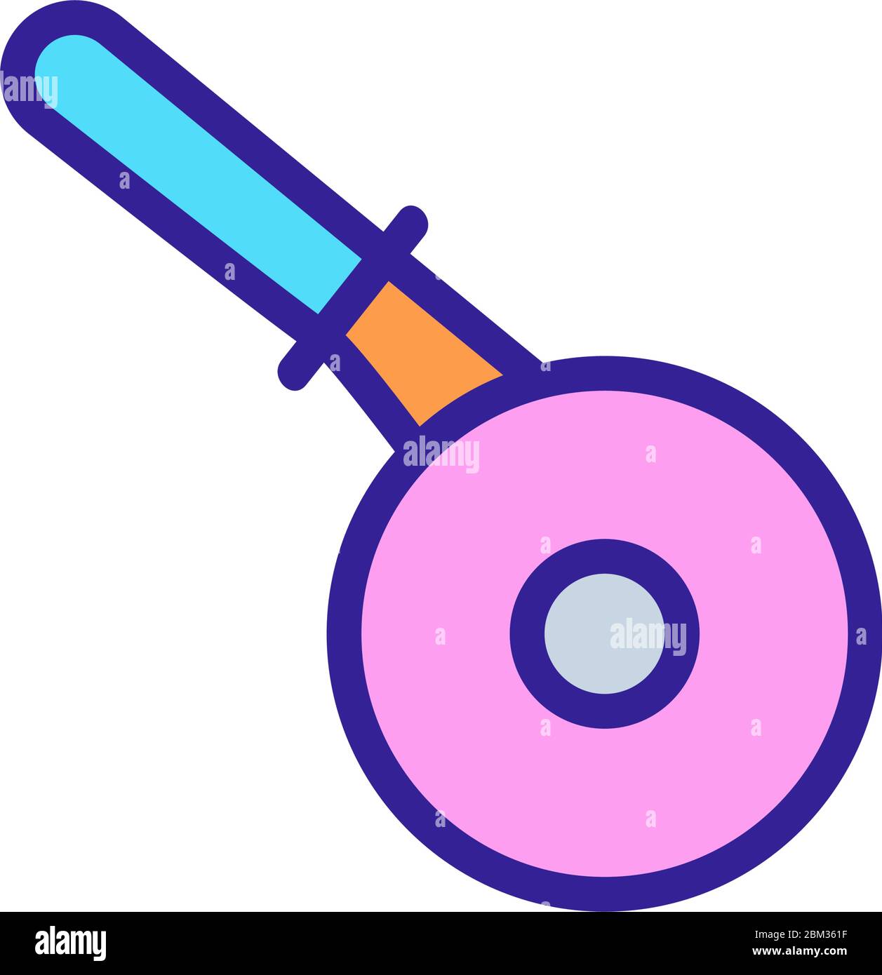 Cutting cheese pizza Stock Vector Images - Alamy