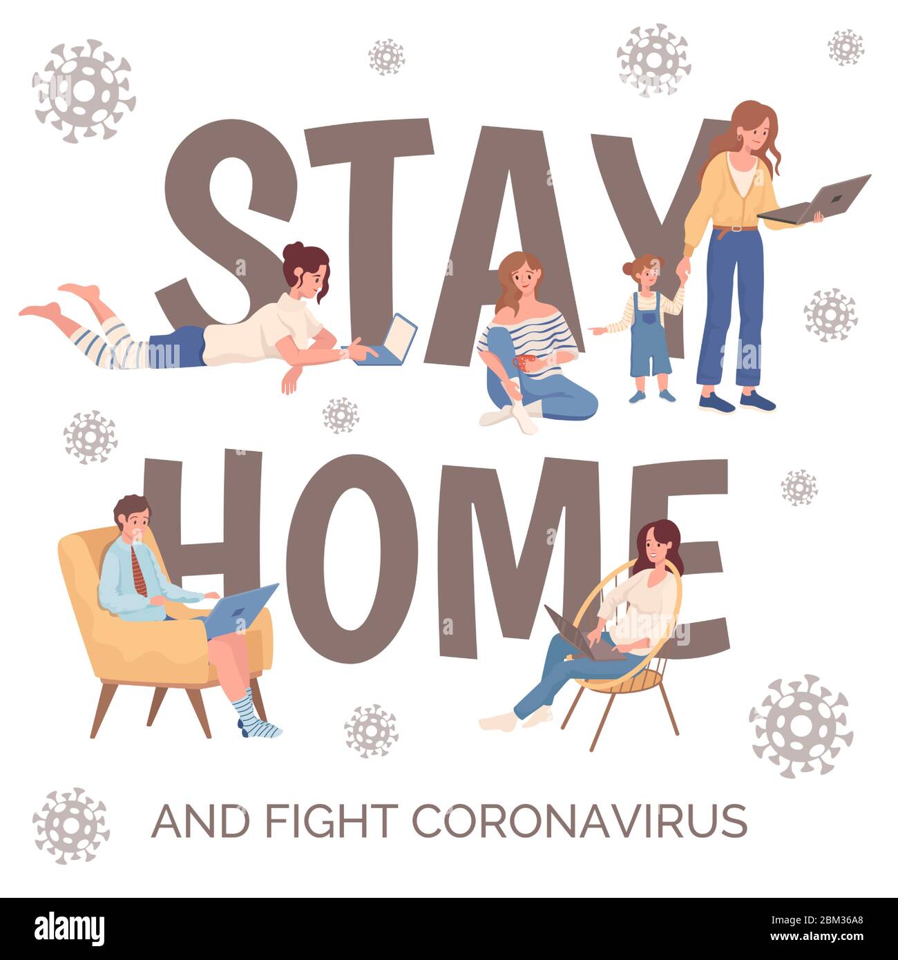 Work in quarantine Cut Out Stock Images & Pictures - Alamy