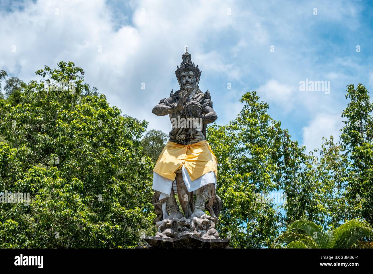 Sculpture or statue of Hindu god in the Holy Springs Temple, local name ...