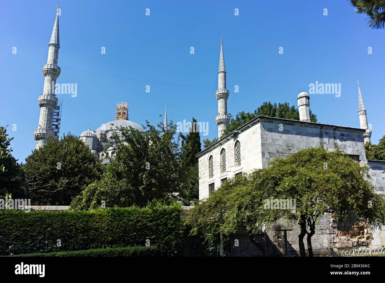 ISTANBUL, TURKEY - JULY 26, 2019: Panorama of Sultan Ahmed Square and ...