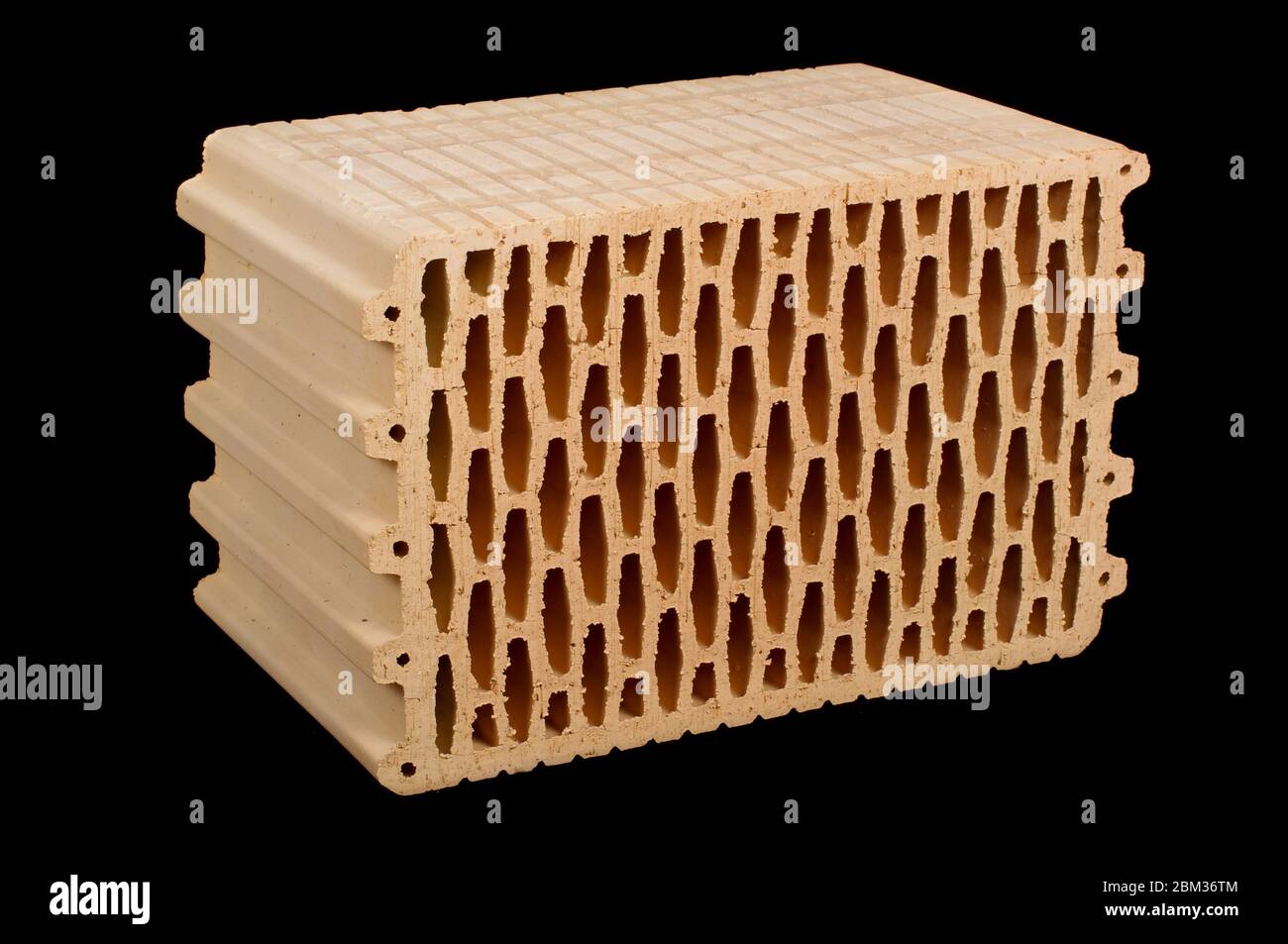 Ceramic building block for house construction made from natural clay ...