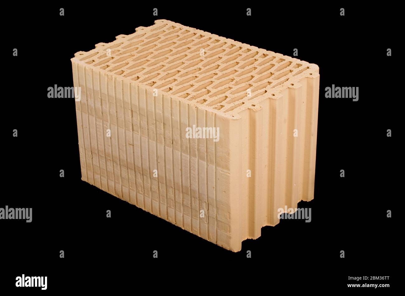 Ceramic building block for house construction made from natural clay ...