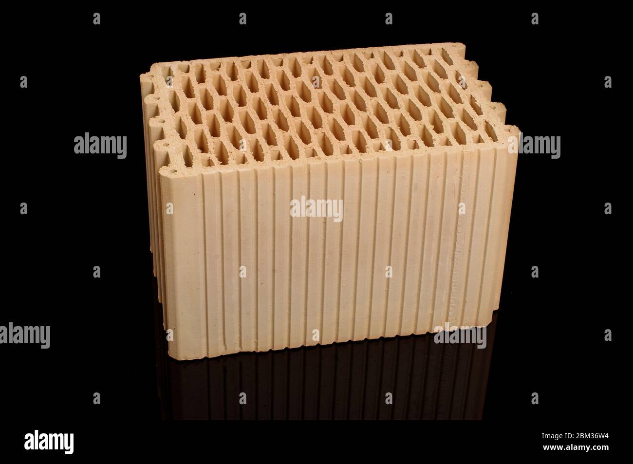 Ceramic building block for house construction made from natural clay ...