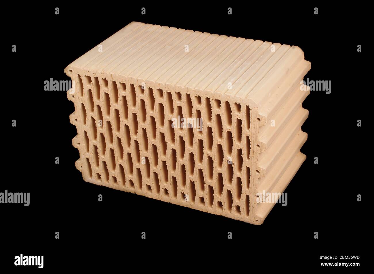 Ceramic building block for house construction made from natural clay ...