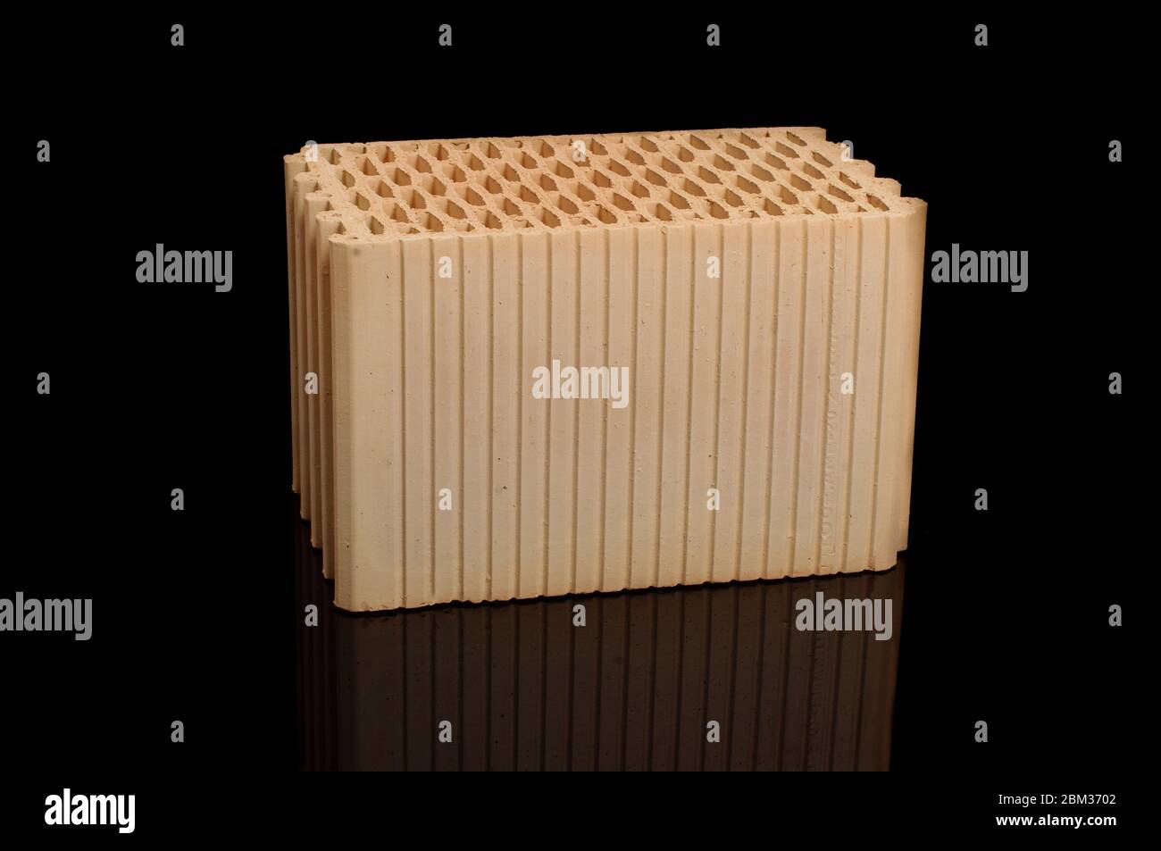 Ceramic building block for house construction made from natural clay ...