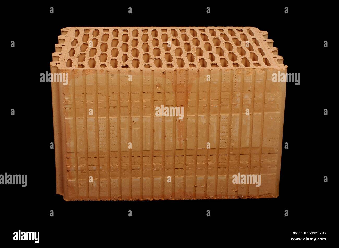 Ceramic building block for house construction made from natural clay ...