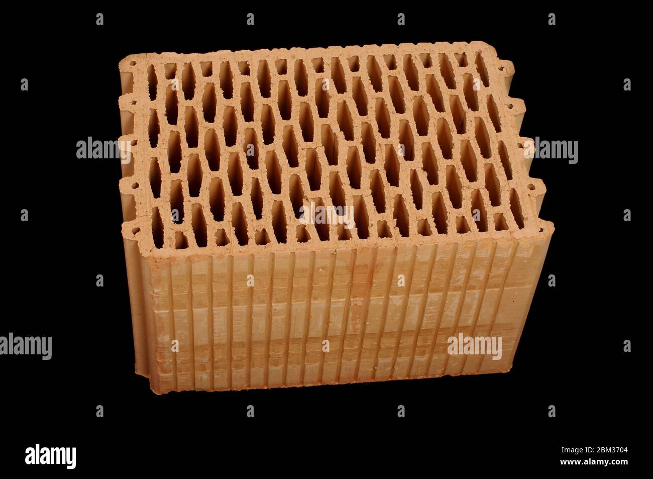 Ceramic building block for house construction made from natural clay ...