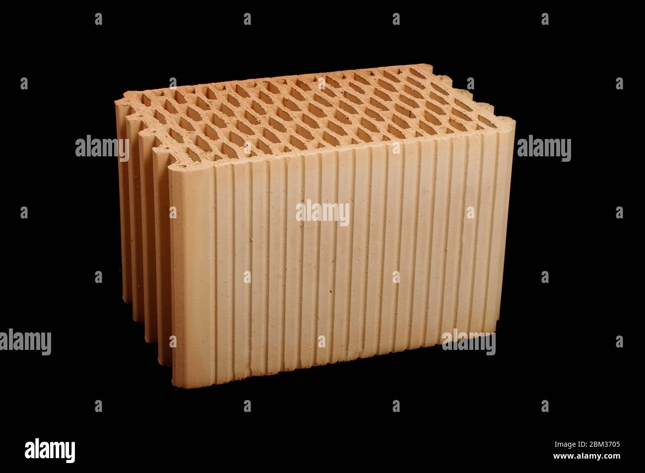 Ceramic building block for house construction made from natural clay ...