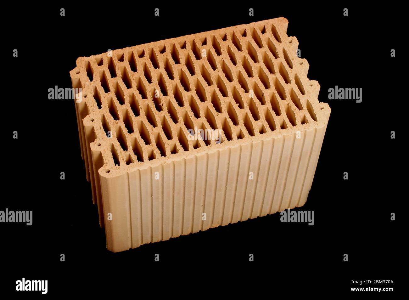 Ceramic building block for house construction made from natural clay ...
