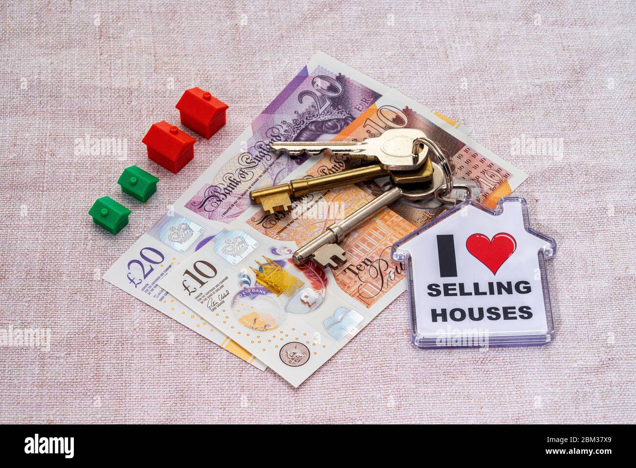 Successful new home buying and selling concept image Stock Photo - Alamy
