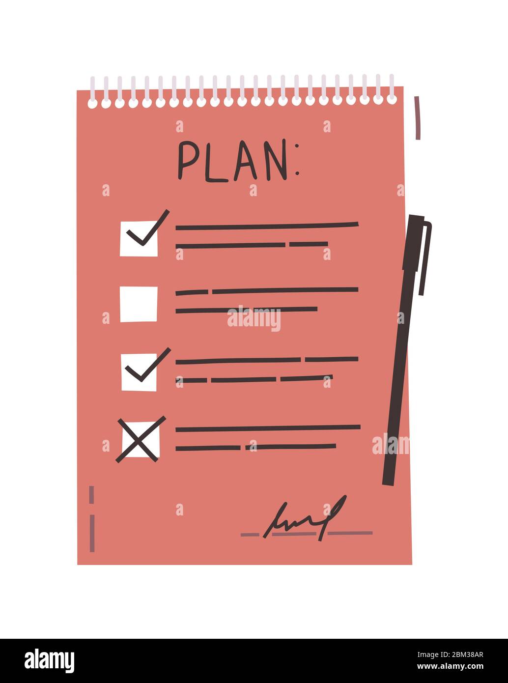 Plan or To do list concept with hand drawn text. Checklist, task list ...