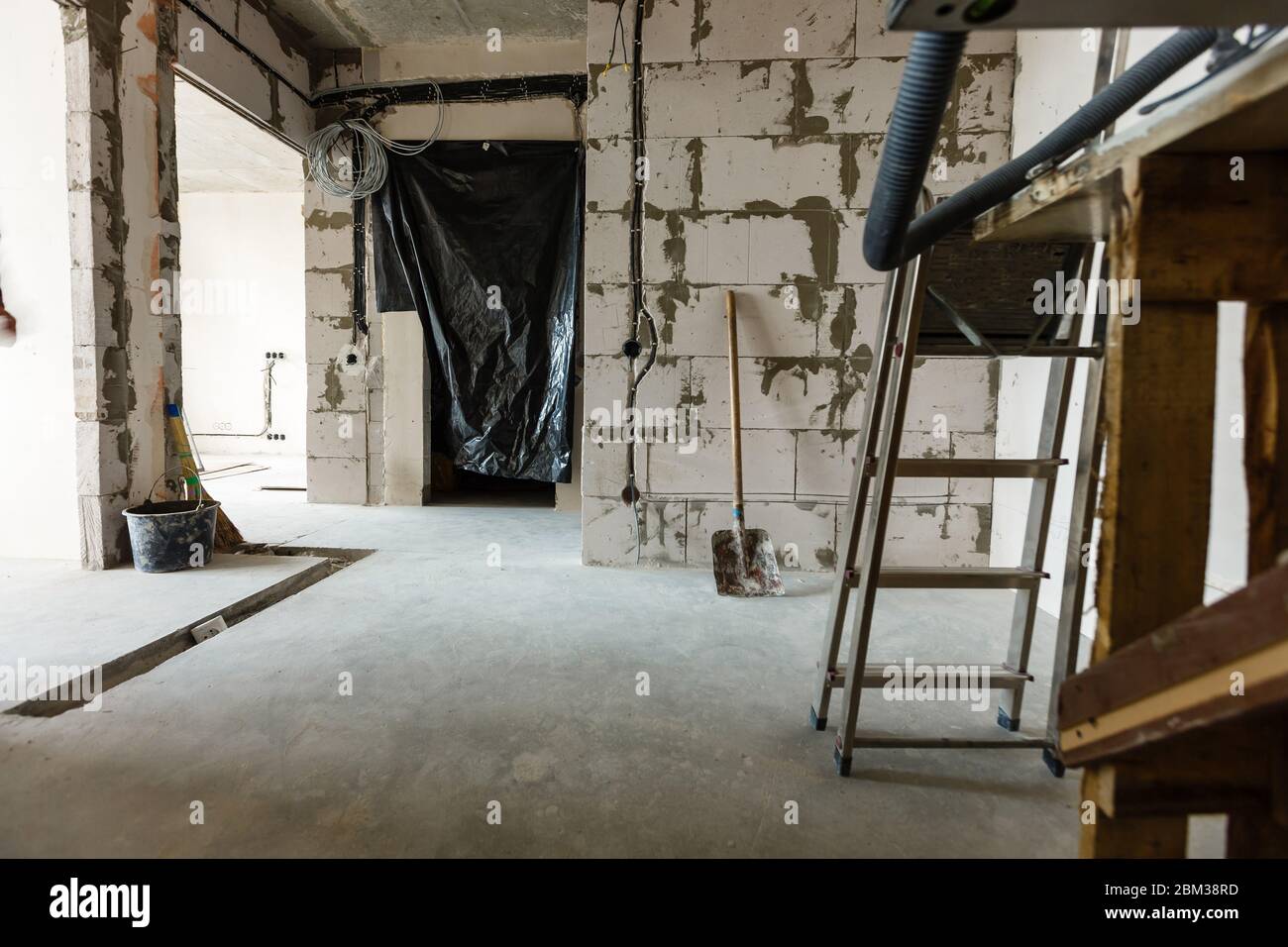 Renovation concept room during hi-res stock photography and images - Alamy