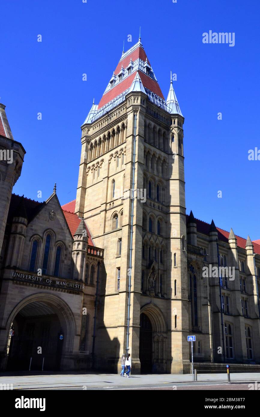 Whitworth Hall, at the University of Manchester, Manchester, England ...