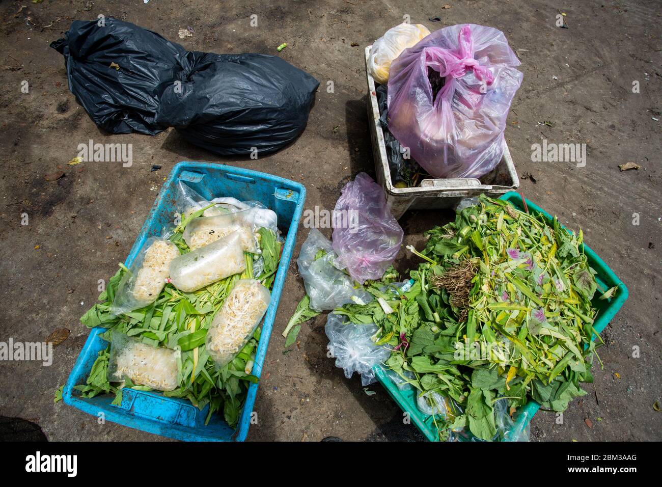 Malaysia, 6 May 2020 - Piles of junk, trash and litter, near to ...