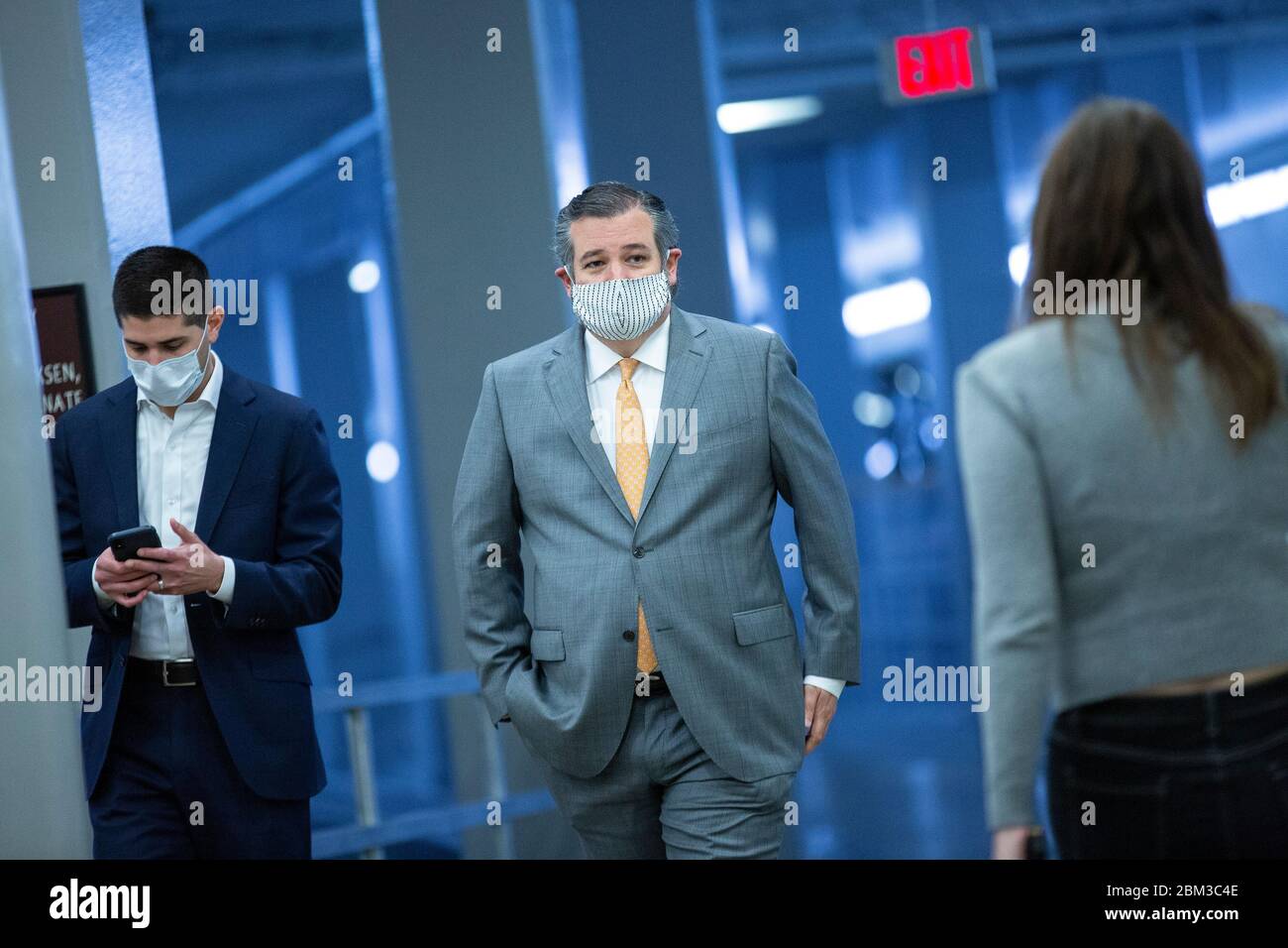 United States Senator Ted Cruz (Republican of Texas) walks through the ...