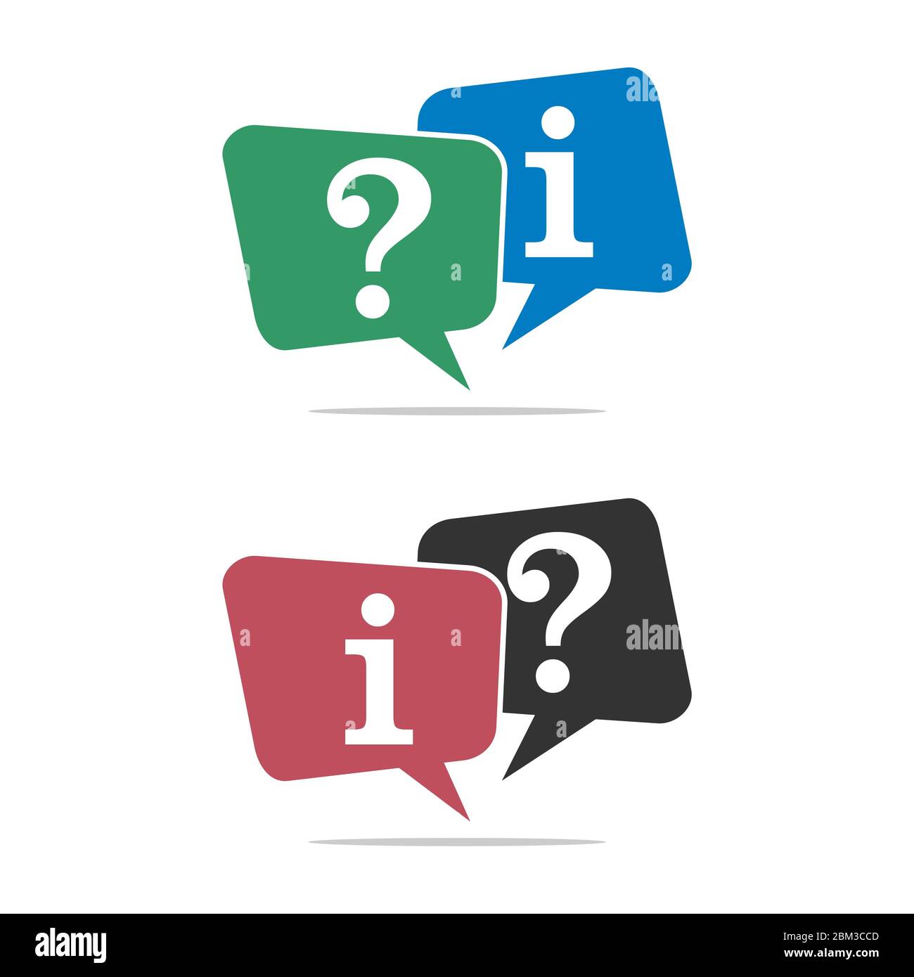 Information and Help Icon Logo Template Illustration Design. Vector EPS ...