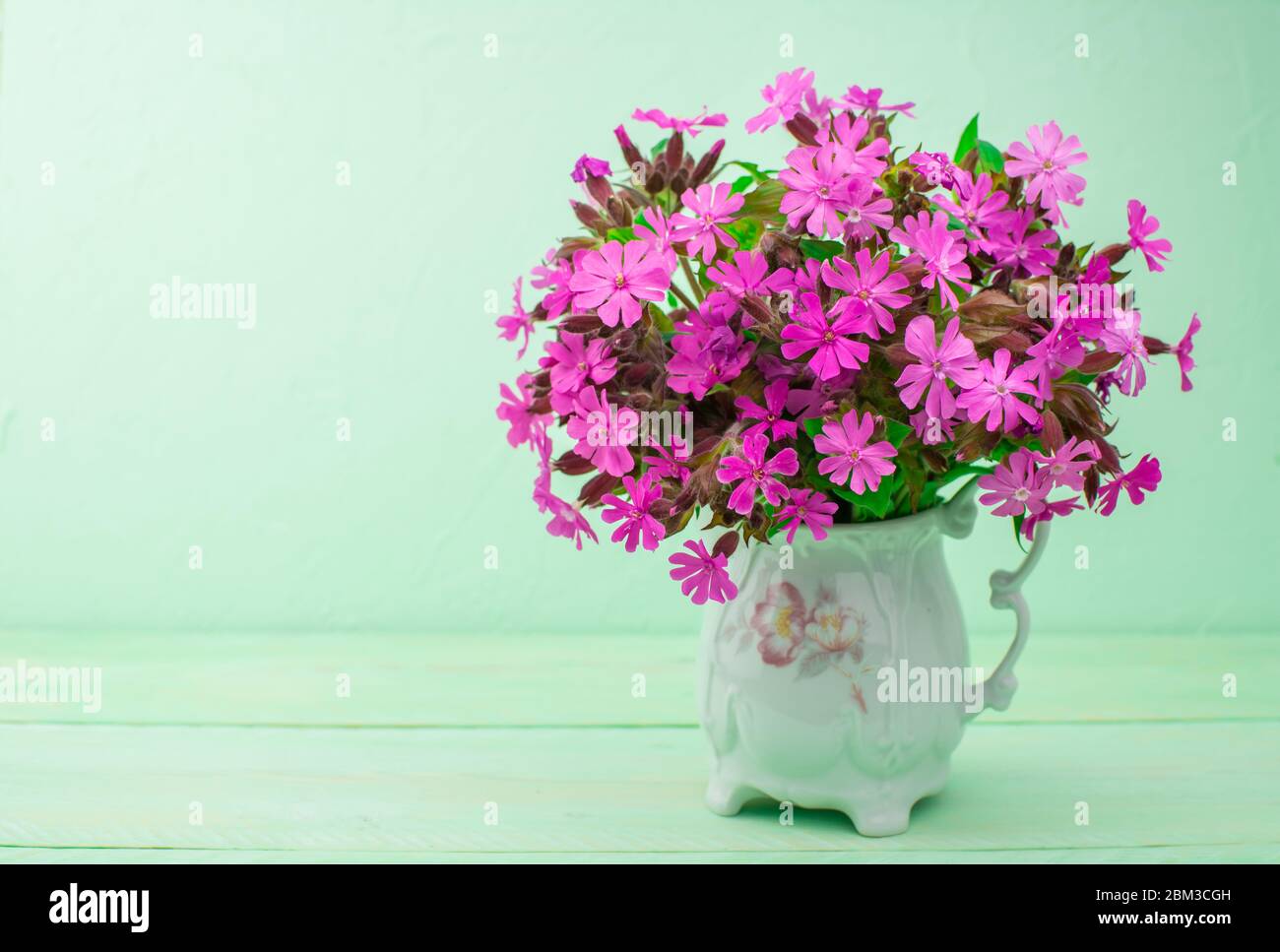 beautiful spring background with new leaves and flowers Stock Photo - Alamy