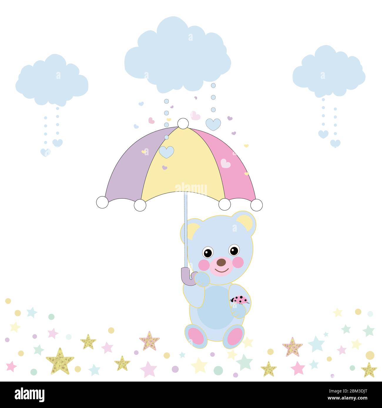 Baby Shower Umbrella Clip Art