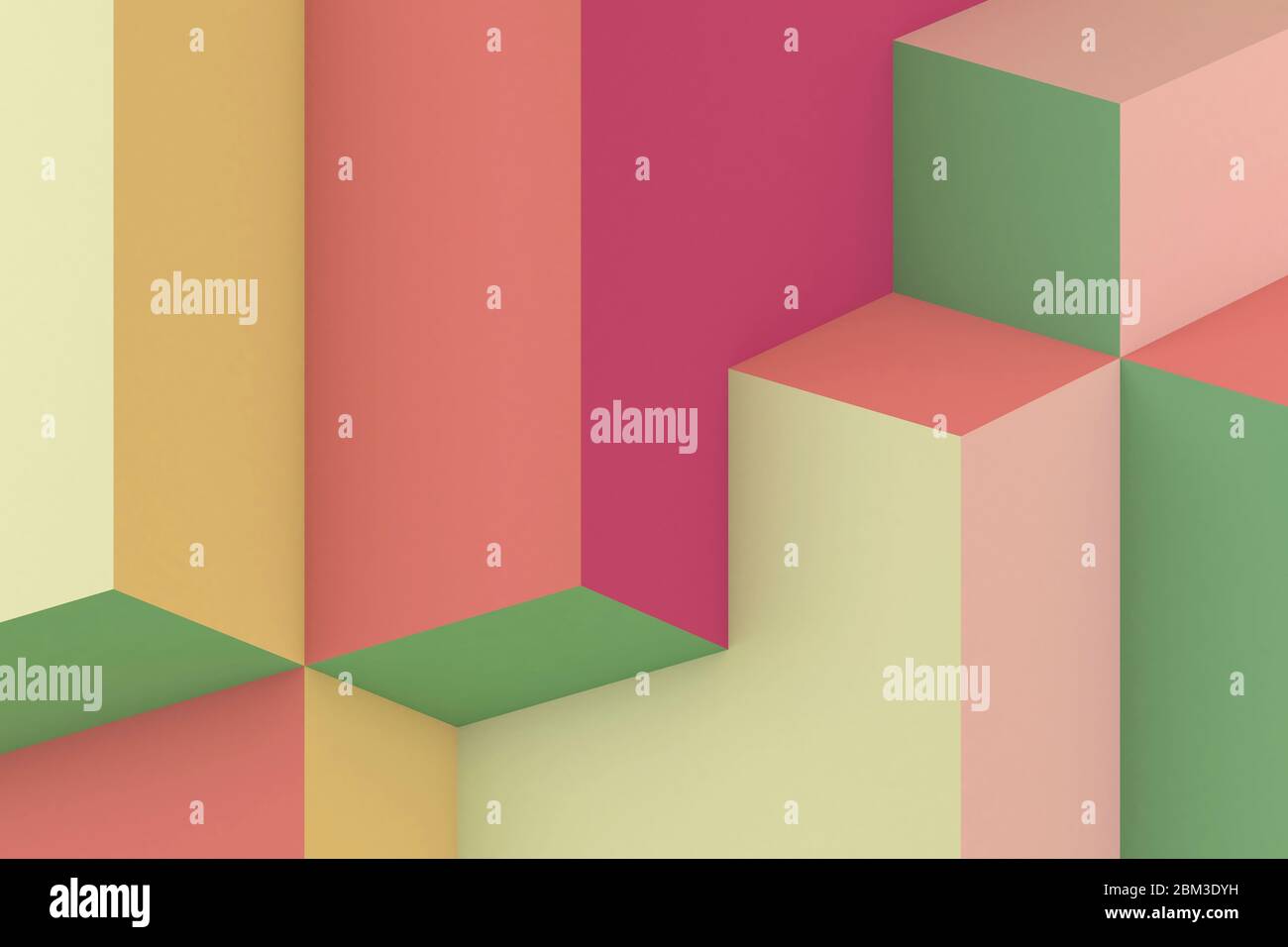 Abstract colorful cgi background. Minimal geometric pattern, 3d ...