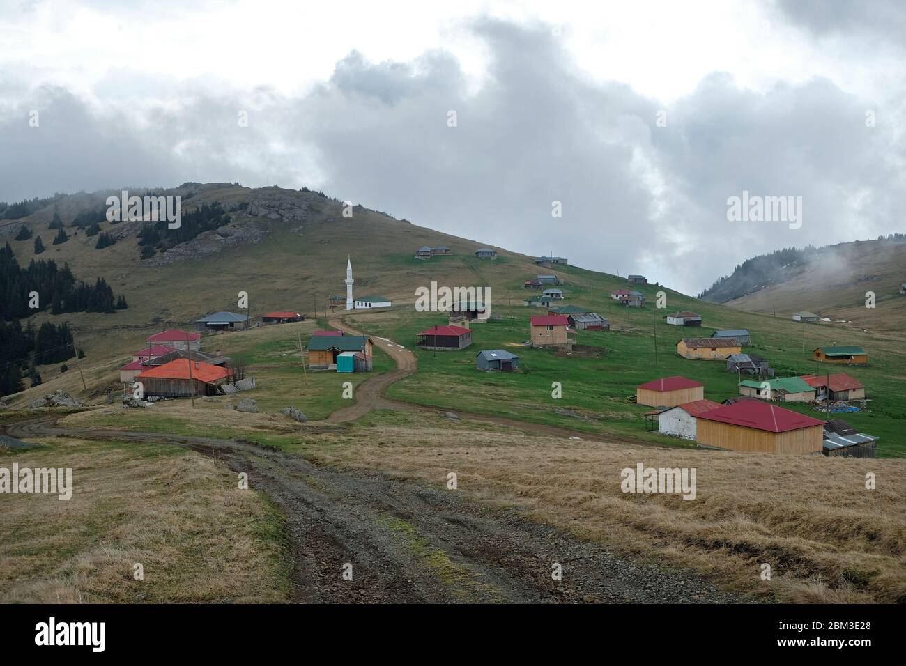rural landscape from the ormanüstü village of macka district of trabzon ...