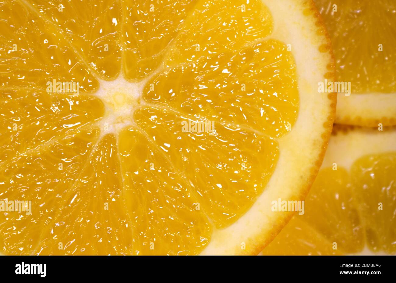 Fresh sliced orange fruit texture. Macro, top view, copy space. Food ...
