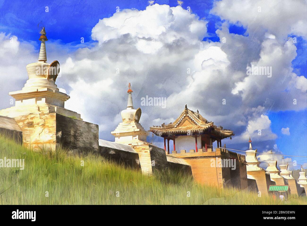 Mongolia buddhist paintings hi-res stock photography and images - Alamy
