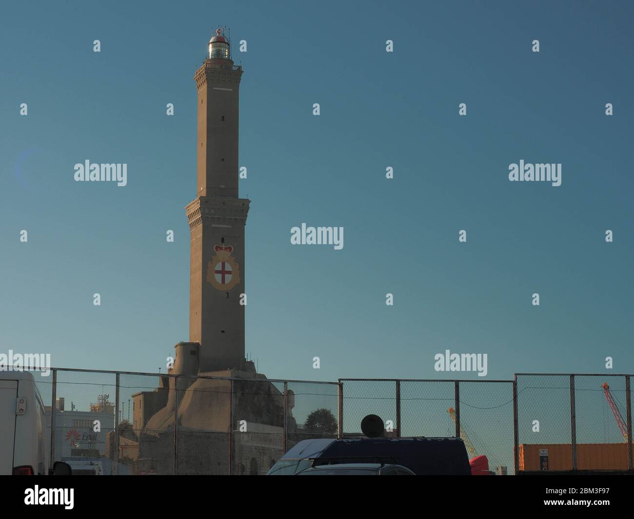ancient Lighthouse of Genova city, Lanterna di Genova Stock Photo - Alamy