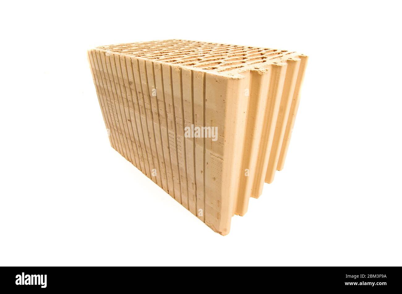 Ceramic building block for house construction made from natural clay ...