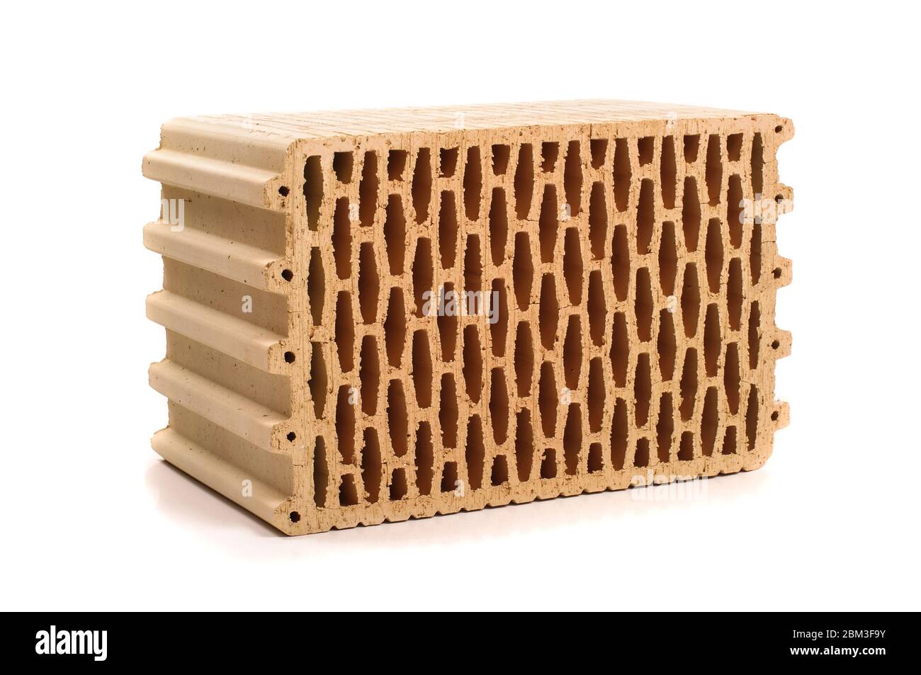 Porous concrete block Cut Out Stock Images & Pictures - Alamy