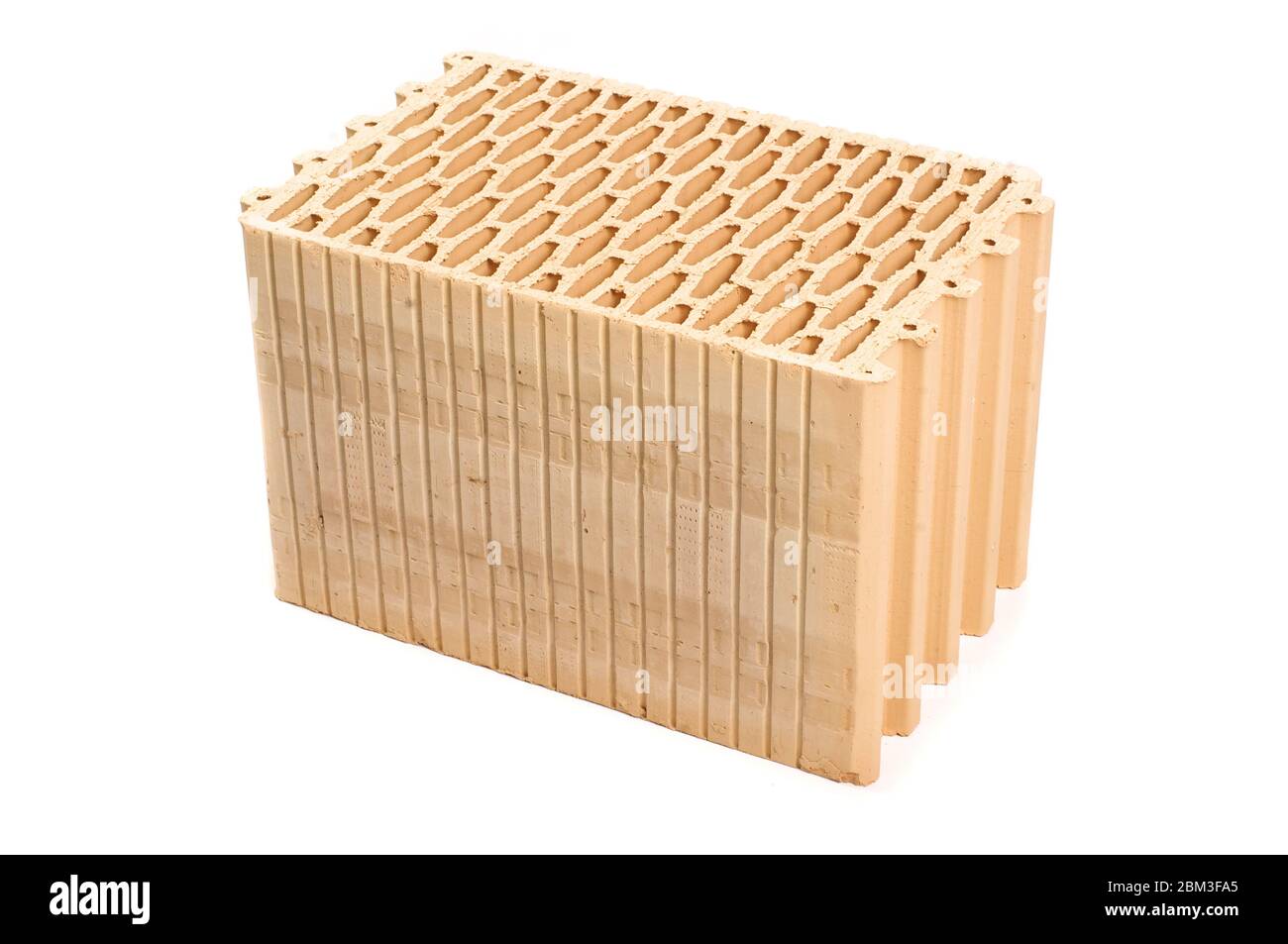 Ceramic building block for house construction made from natural clay ...