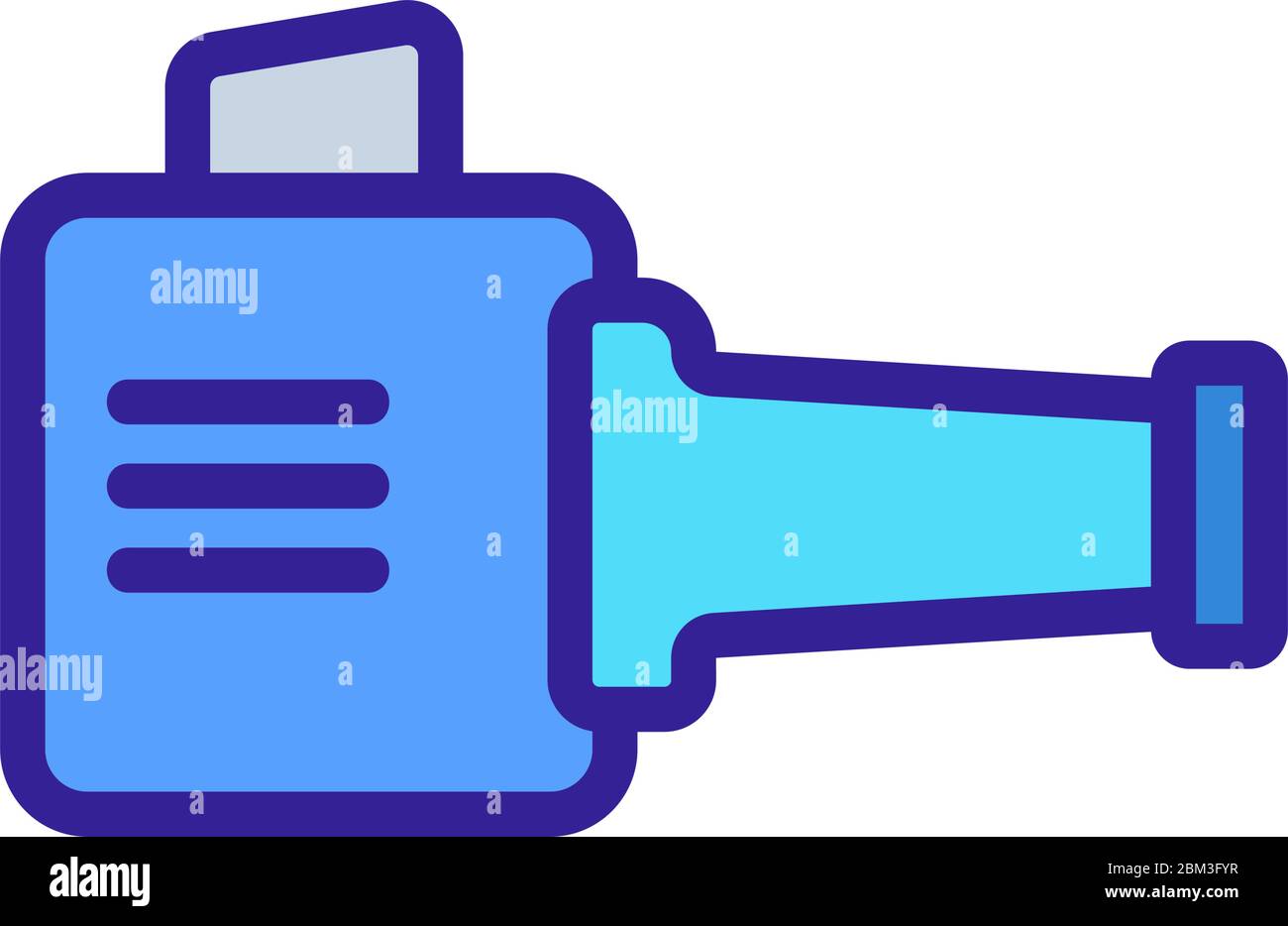 petrol hand blower icon vector outline illustration Stock Vector Image ...