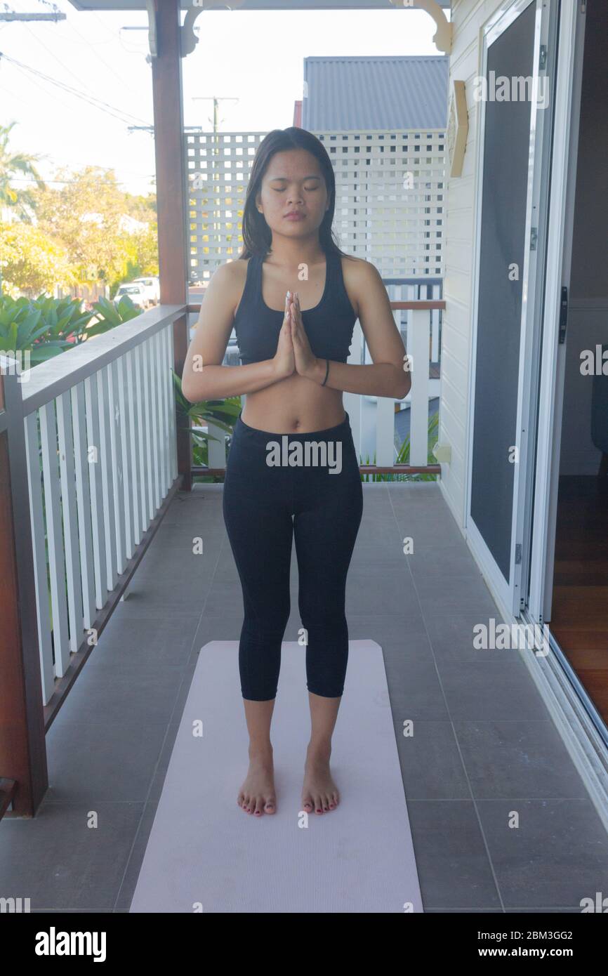 Woman quiet gesture stand hi-res stock photography and images - Alamy