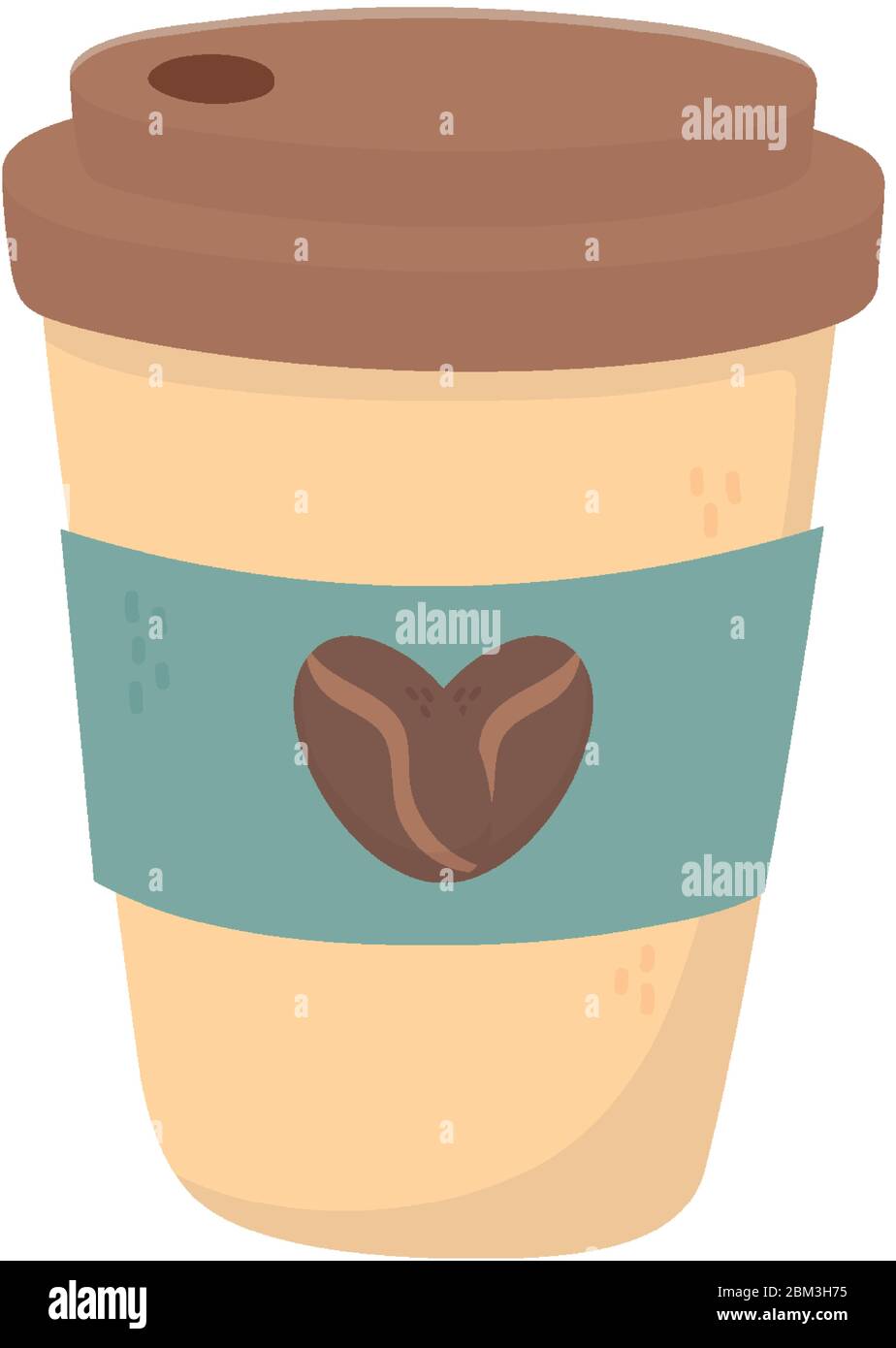takeaway coffee cup disposable isolated icon white background vector ...