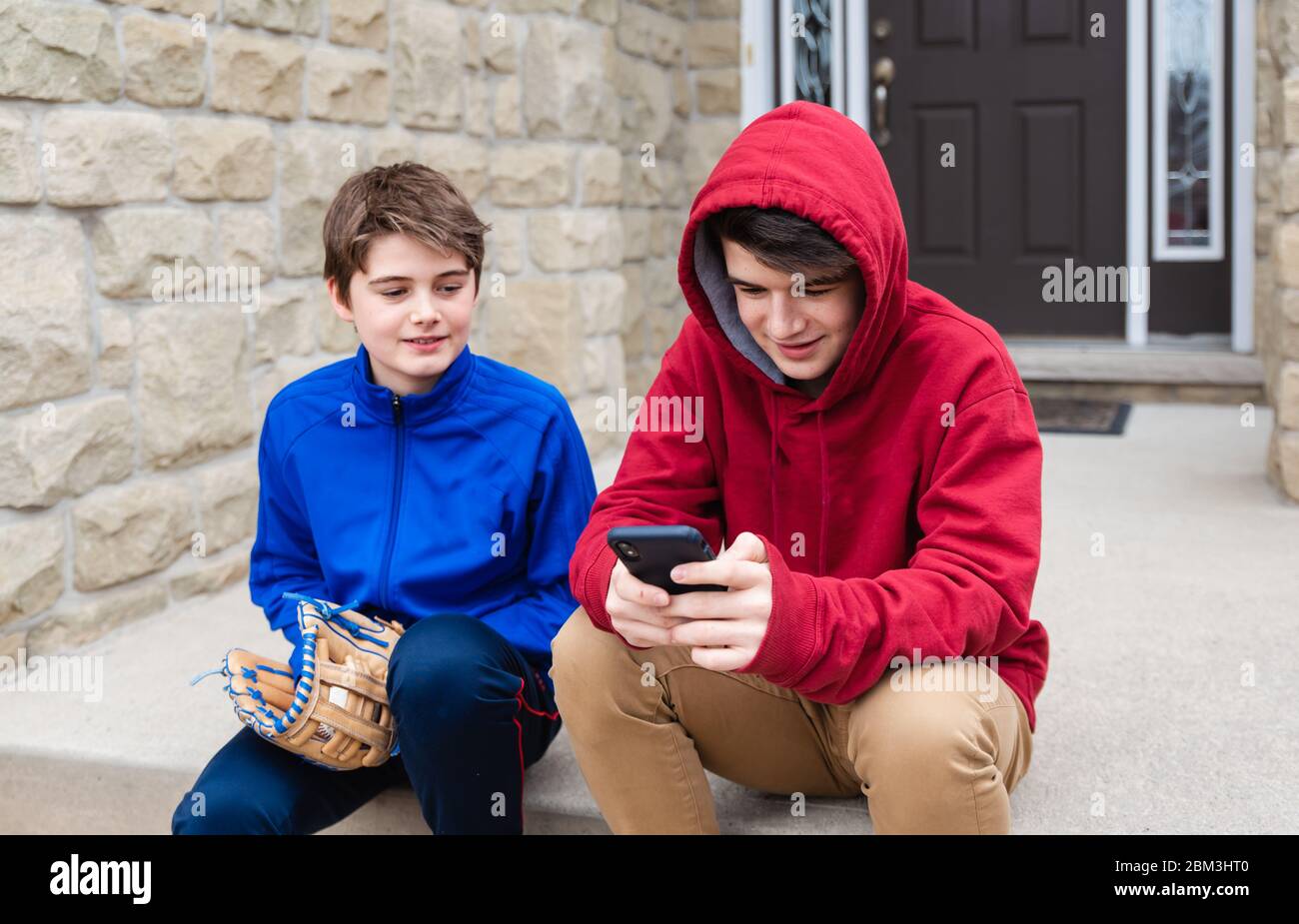 Two Teenage Boys Talking