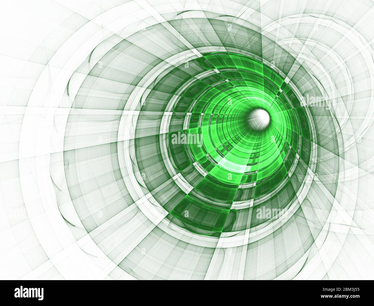 Time tunnel, computer generated abstract fractal background. Abstract ...