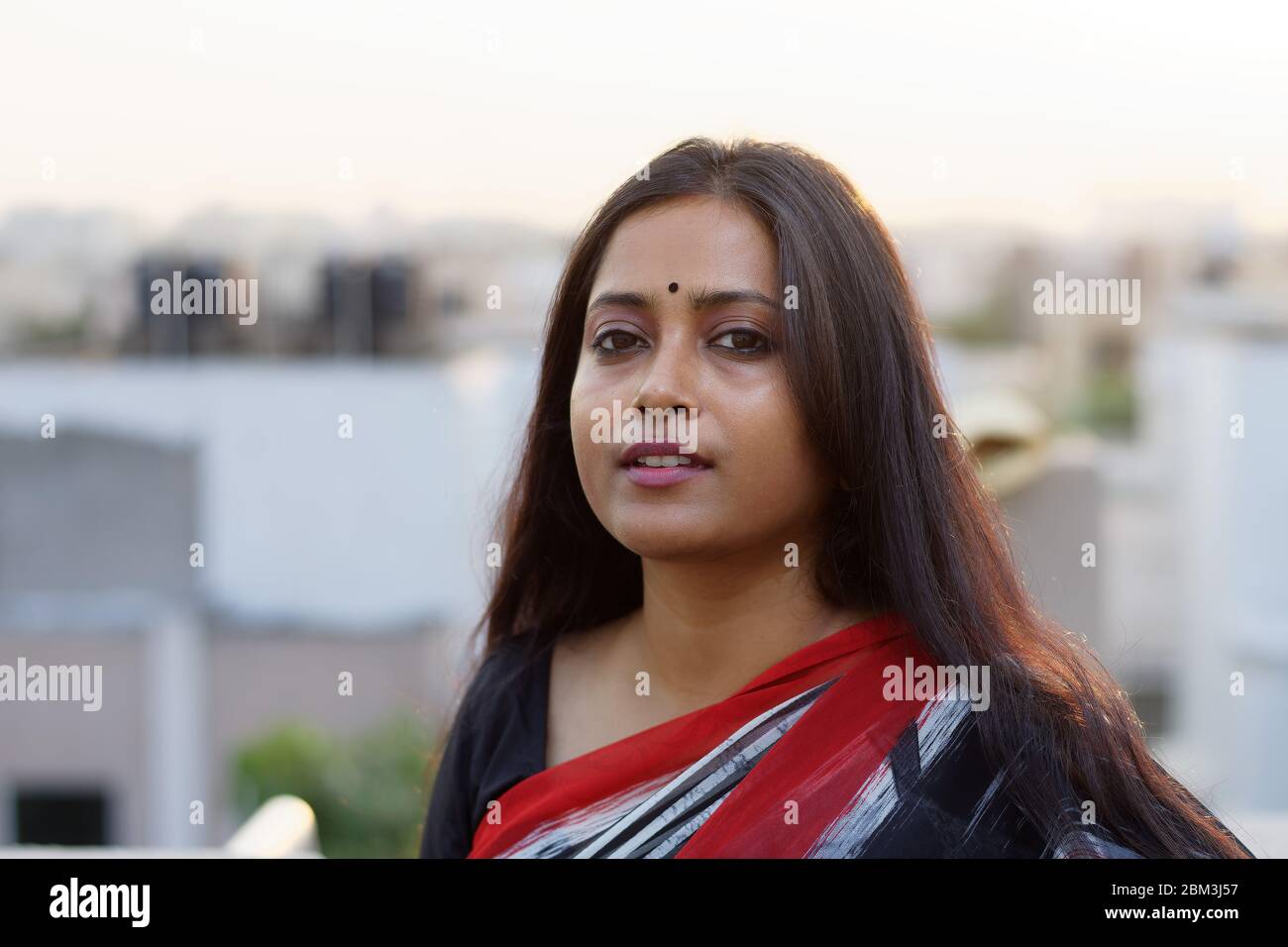Indian female model saree hi-res stock photography and images - Alamy
