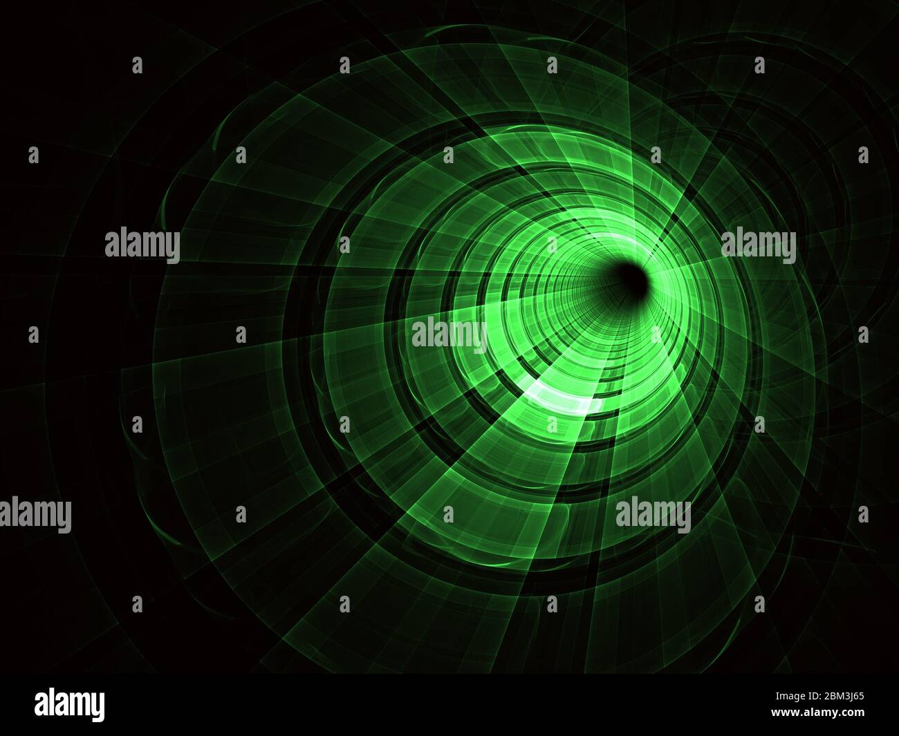 Time tunnel, computer generated abstract fractal background. Abstract ...