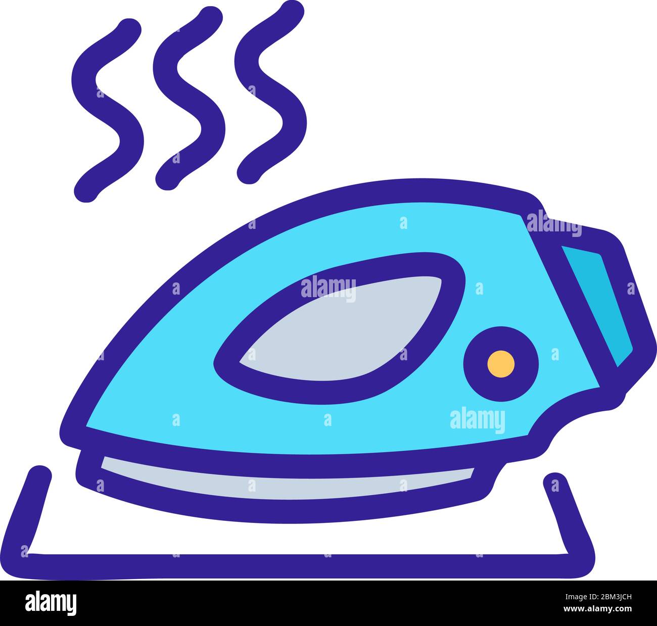 forget to turn off iron icon vector outline illustration Stock Vector ...