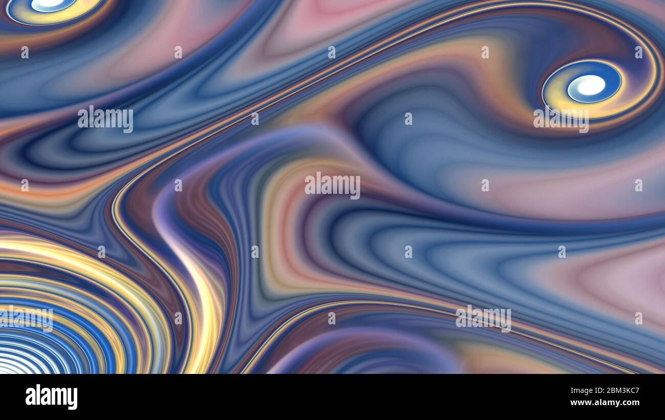 Smooth fractal swirls, digital artwork for creative graphic design ...