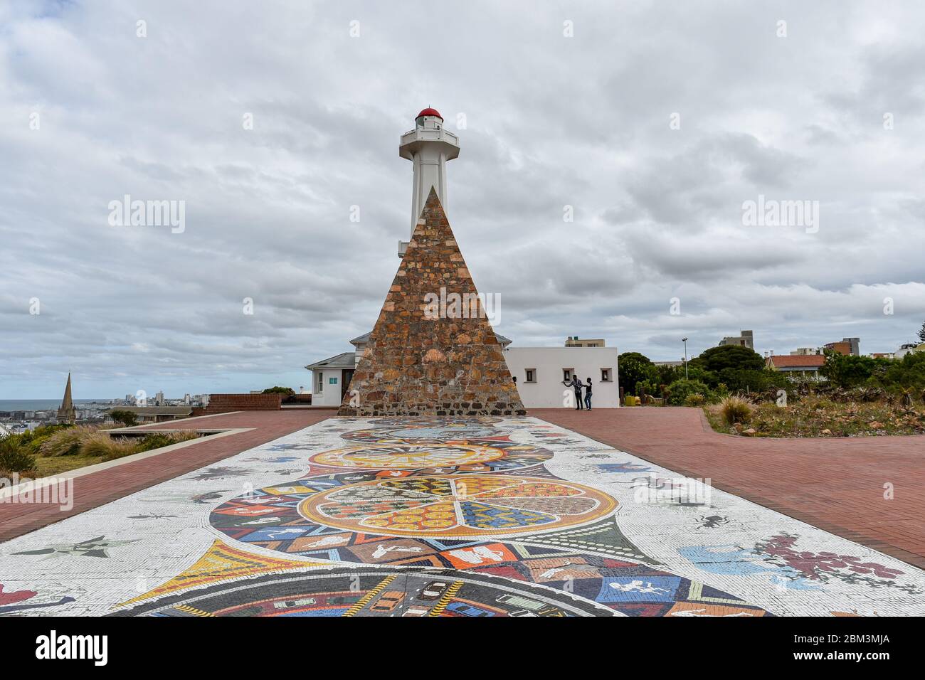 Historical Donkin Reserve Pyramid and Lighthouse built in 1861 in Port ...