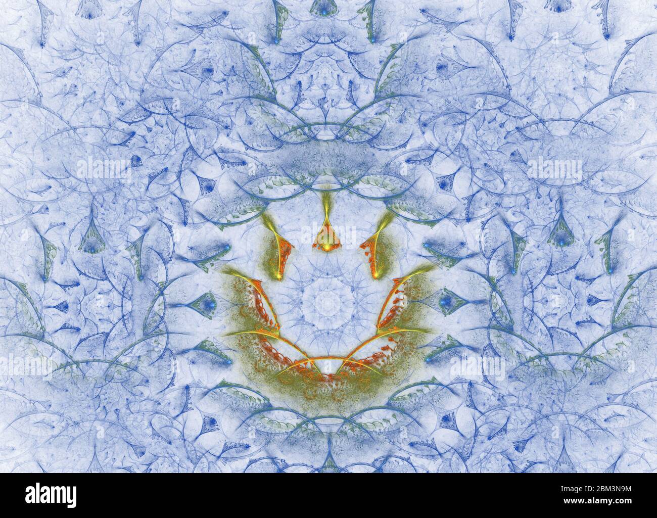 Abstract fractal patterns and shapes. Infinite universe.Mysterious ...