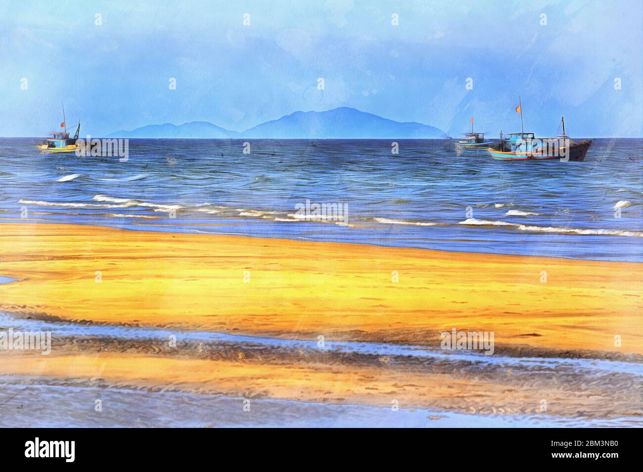 Chinese Ocean Painting