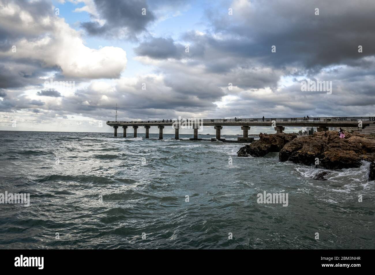 Shark Rock Pier at Port Elizabeth, Eastern Cape, South Africa Stock ...