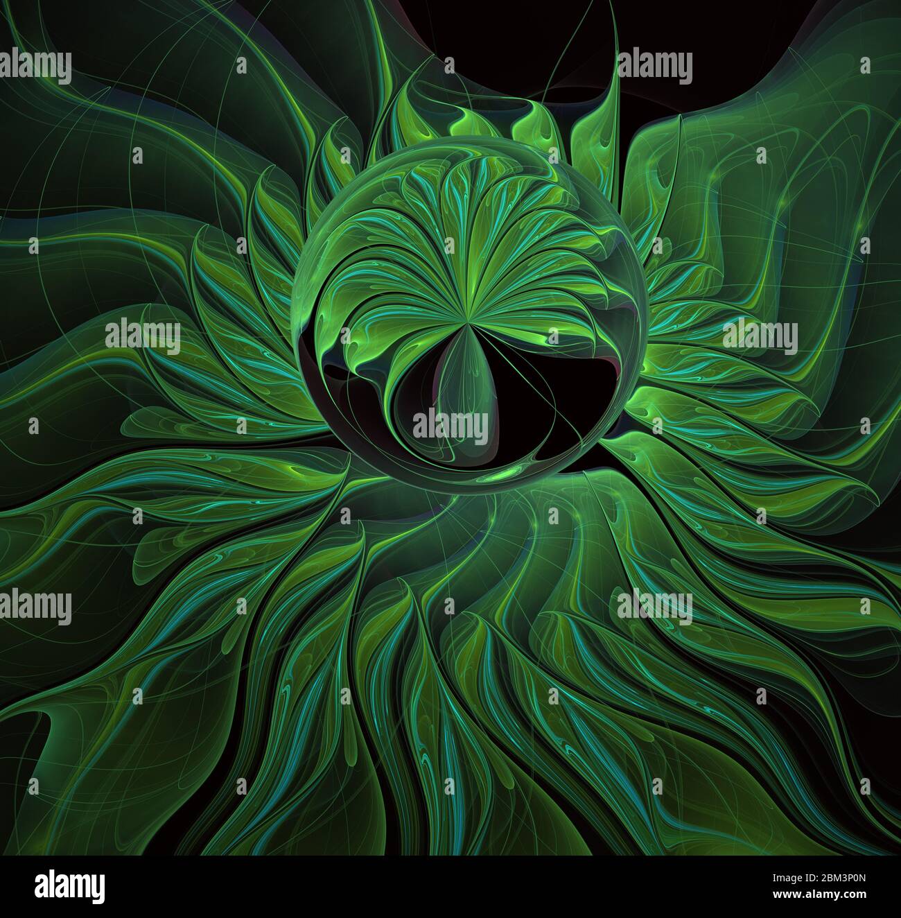 Digital computer fractal art abstract fractals delicate light glass ...