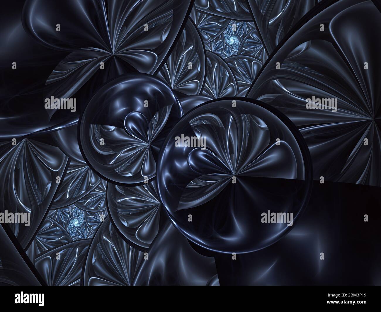 Digital computer fractal art abstract fractals delicate light glass ...