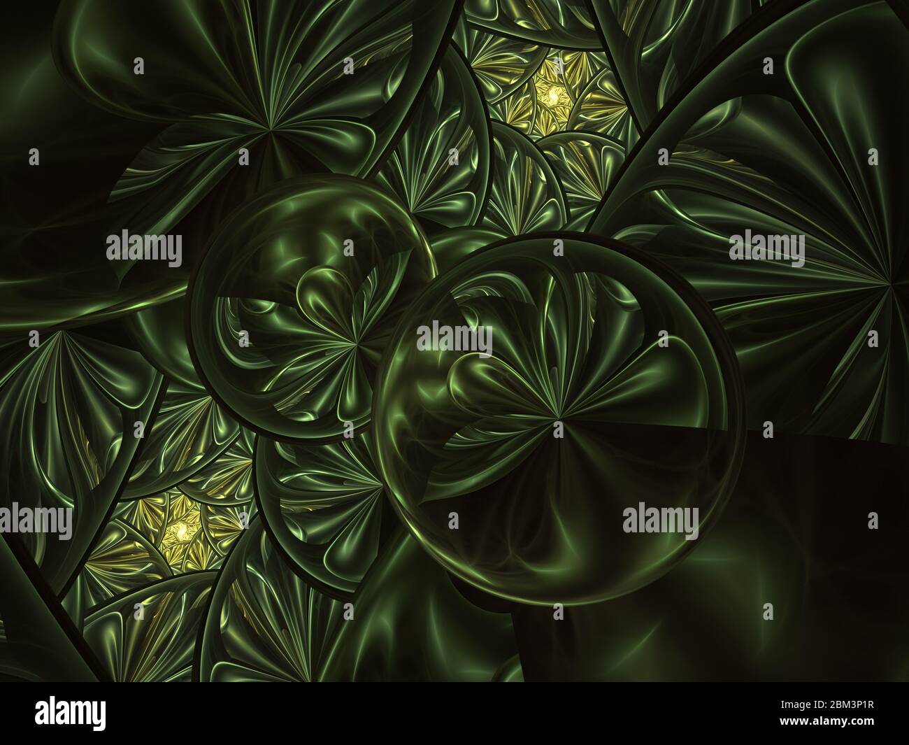 Digital computer fractal art abstract fractals delicate light glass ...