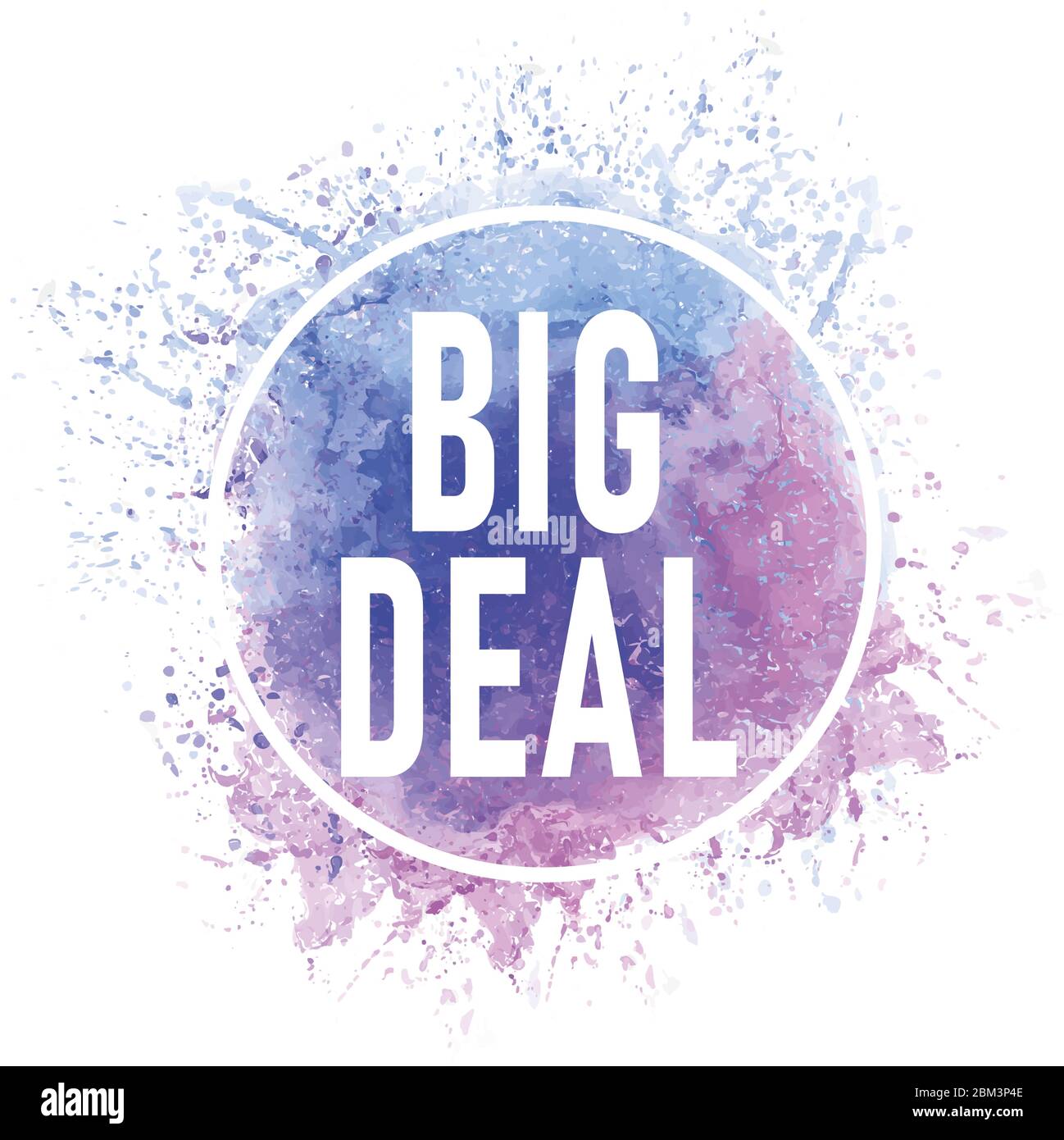 round Big Deal Sale Banner, Poster, Vector illustration Stock Vector ...