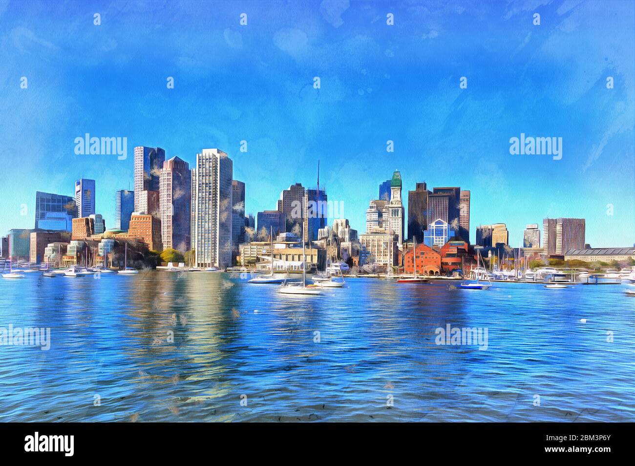Massachusetts landscape illustration hi-res stock photography and ...